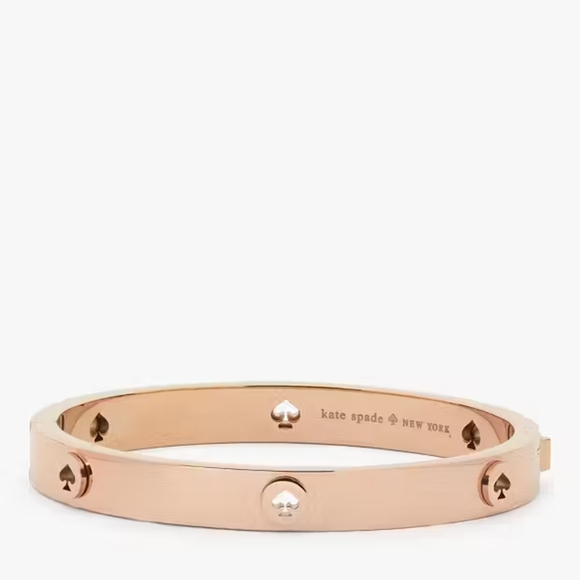 kate spade | Jewelry | Kate Spade Rose Gold Spot The Spade Studded ...